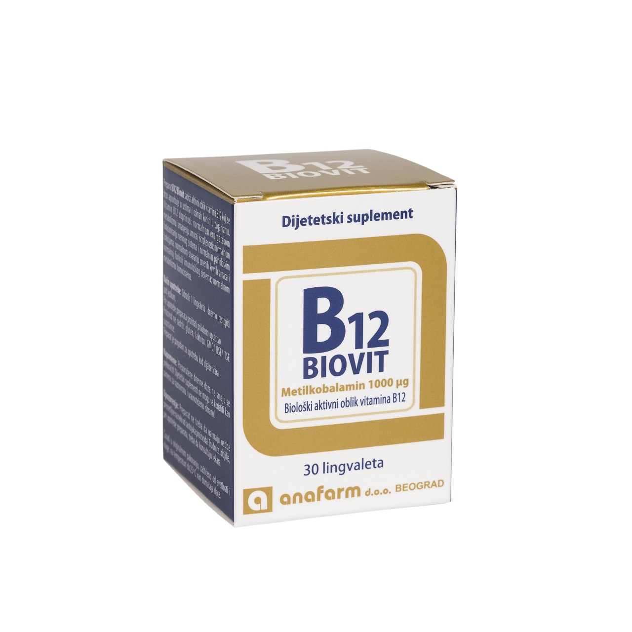 ANAFARM B12 BIOVIT LINGVALETE | Apotekaonline.rs