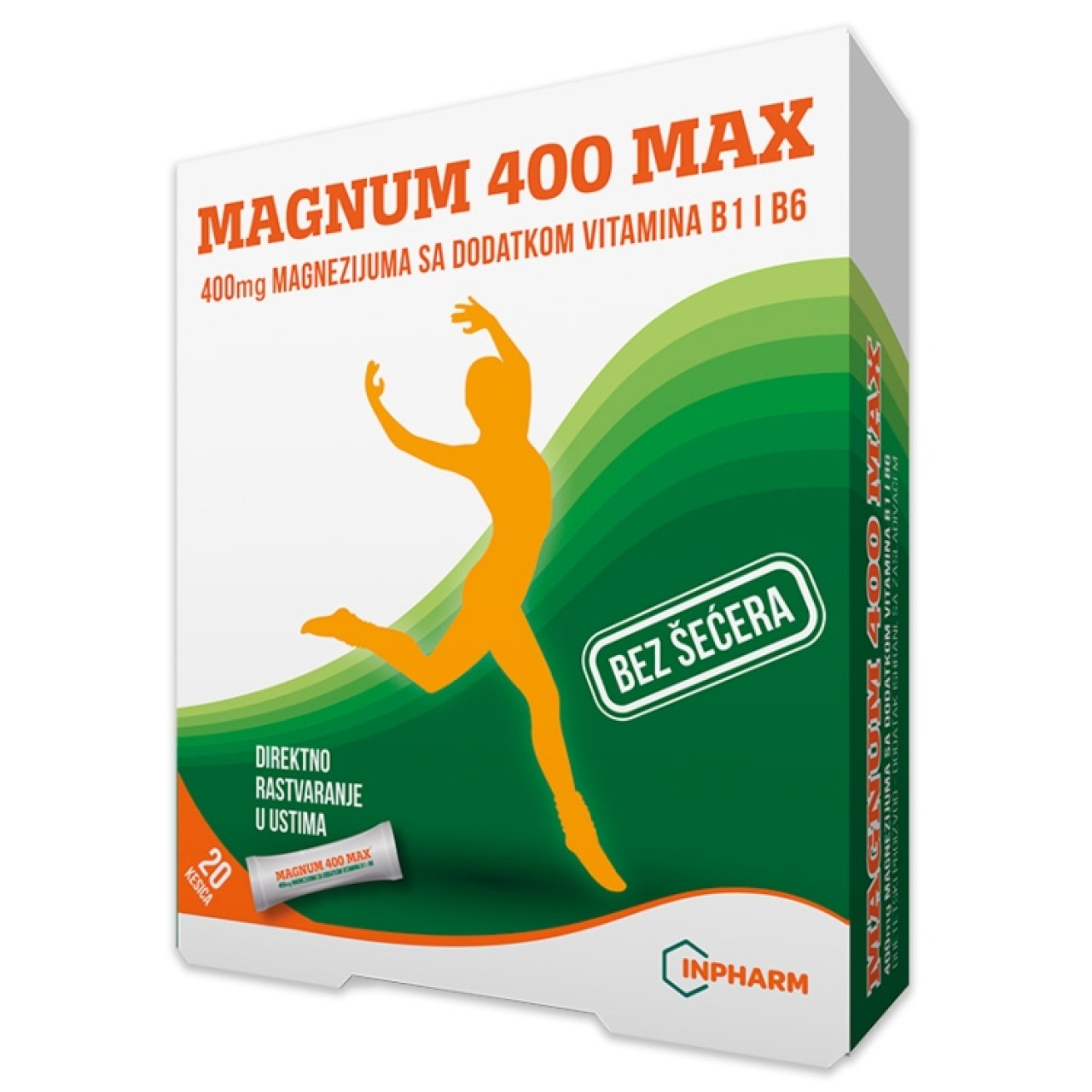 Magnum 400 Max magnezijum u kesicama | Apotekaonline.rs
