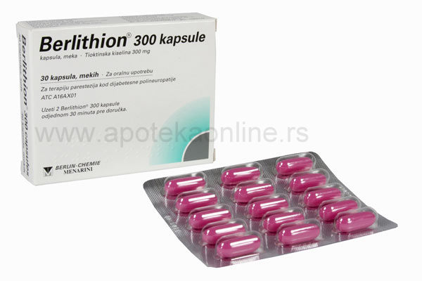 BERLITHION 300mg KAPSULE | Apotekaonline.rs