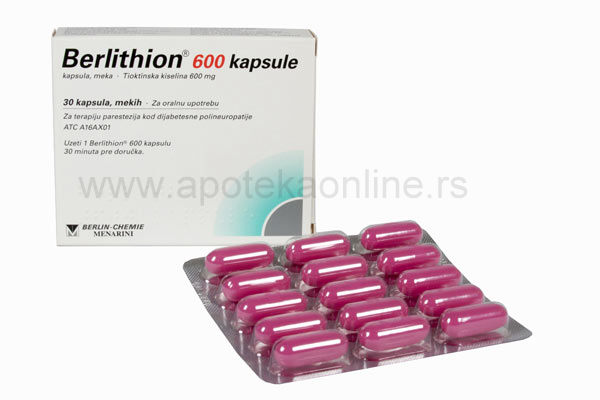 BERLITHION 600mg KAPSULE | Apotekaonline.rs